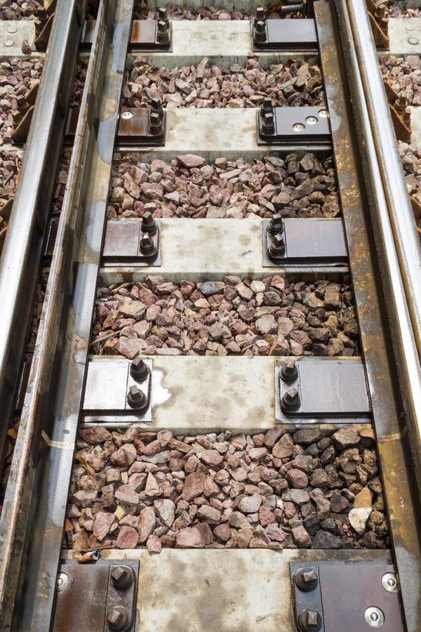 Railroad tracks stock photo. Image of change, ballast - 47278118
