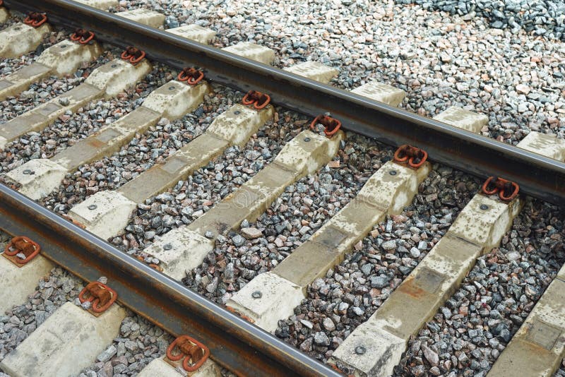 The railroad tracks stock image. Image of distant, line - 74648171