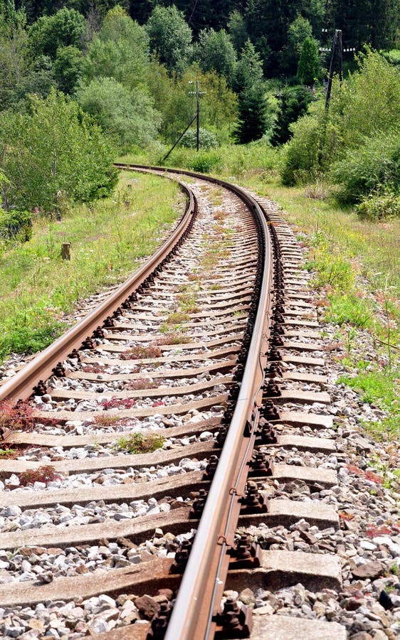 Railroad Tracks in the Country Stock Photo - Image of object, outdoor ...