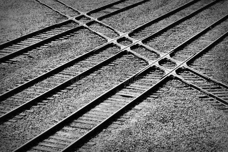 Railroad tracks crossing stock image. Image of letter - 30282775