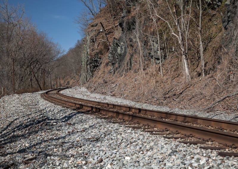 Railroad Tracks stock image. Image of mountain, railroad - 50335513