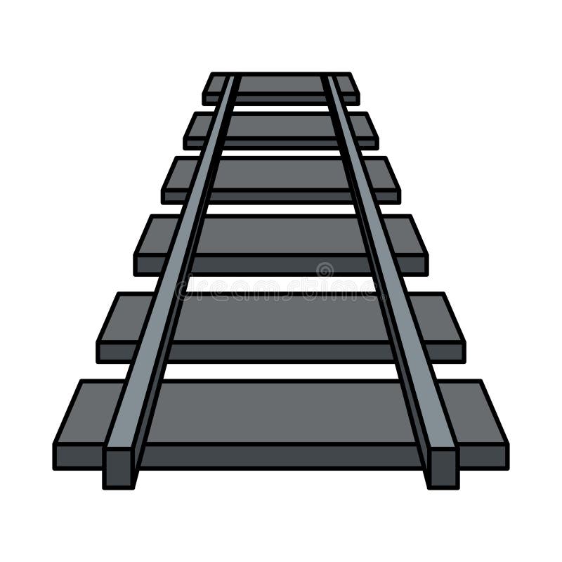 .railroad Tracks Design Vector Illustration Stock Illustration ...