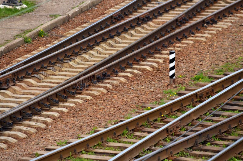 Railroad tracks stock image. Image of metal, direction - 39641395