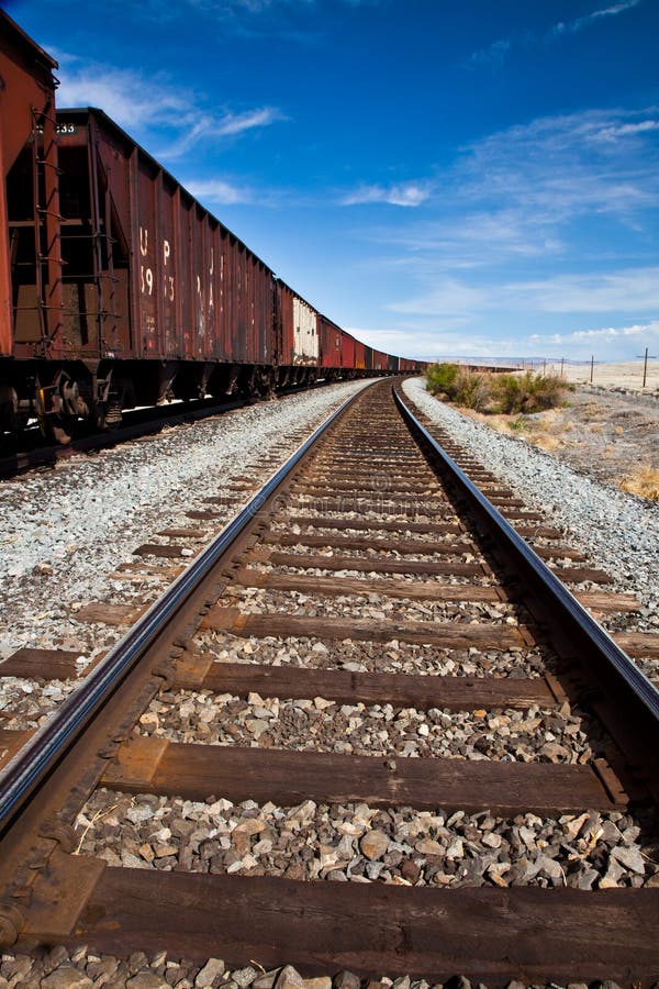 Railroad Tracks Fading stock image. Image of long, gravel - 28003765