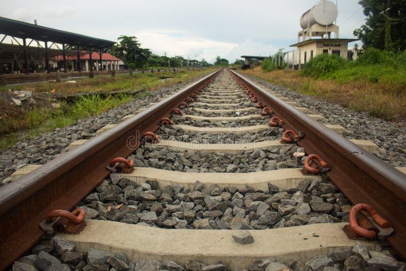 Railroad Tracks Go Far Beyond Horizon Stock Photos - Free & Royalty ...