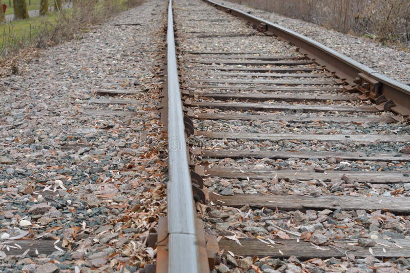 Railroad Tracks stock photo. Image of distance, transportation - 64052394