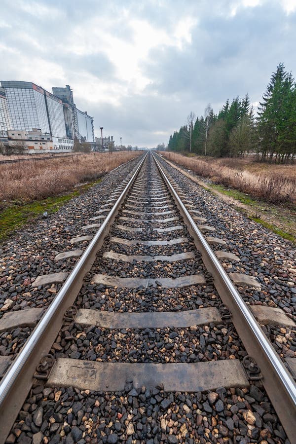 Railroad Tracks and Ground Details Stock Photo - Image of ...