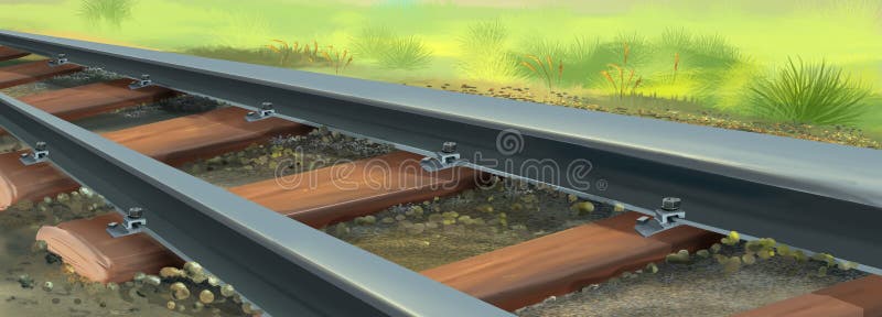 Cartoon Railroad Tracks Stock Illustrations – 311 Cartoon Railroad ...