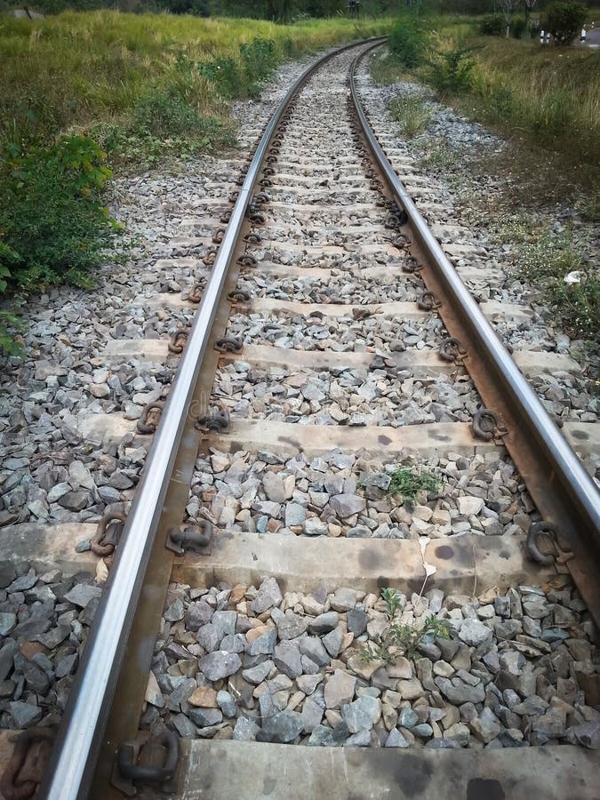 Railroad tracks stock photo. Image of scenery, railroad - 67820786