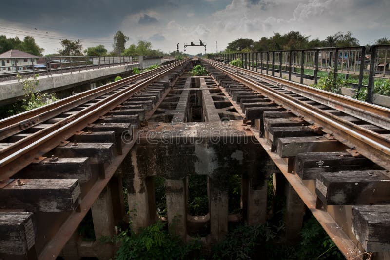 Railroad tracks parallel stock photo. Image of collateral - 22989806