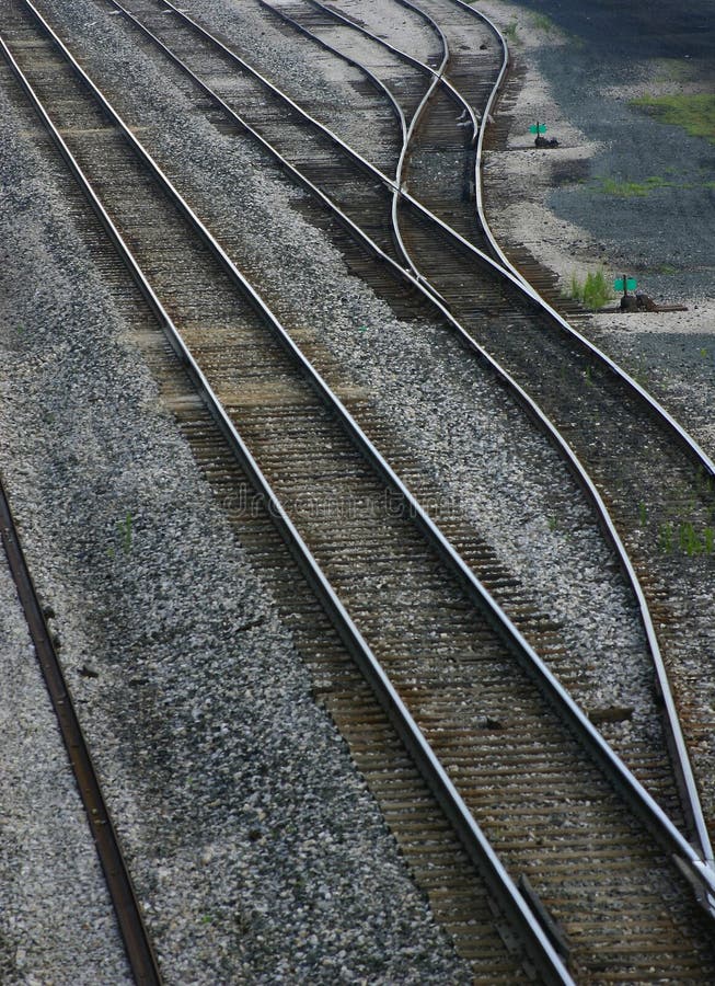 Railroad Tracks and Switch stock photo. Image of rails - 1130176