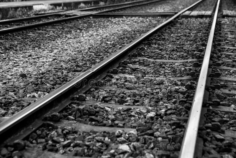 Railroad Tracks Texture Background Stock Photo - Image of construction ...