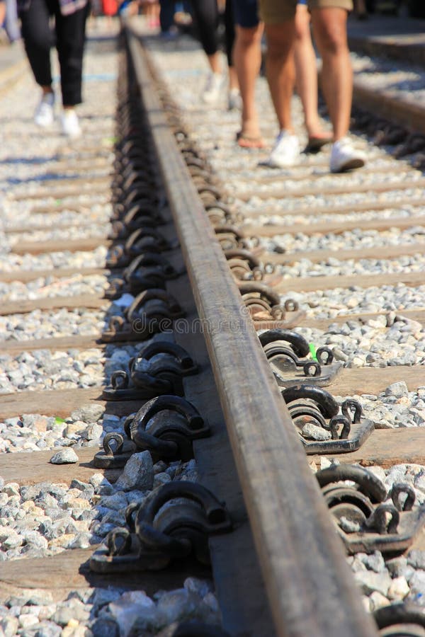 Railroad tracks stock image. Image of attraction, northwest - 93596023