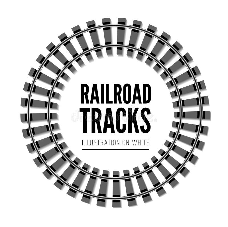Circular rail track stock vector. Illustration of line - 20926401