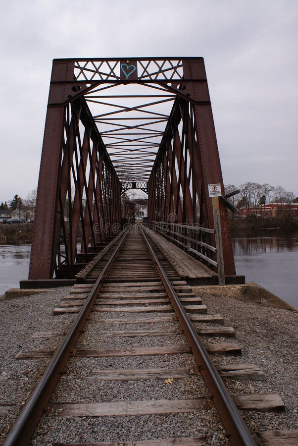 Railroad tracks stock photo. Image of tracks, metal, water - 91389078