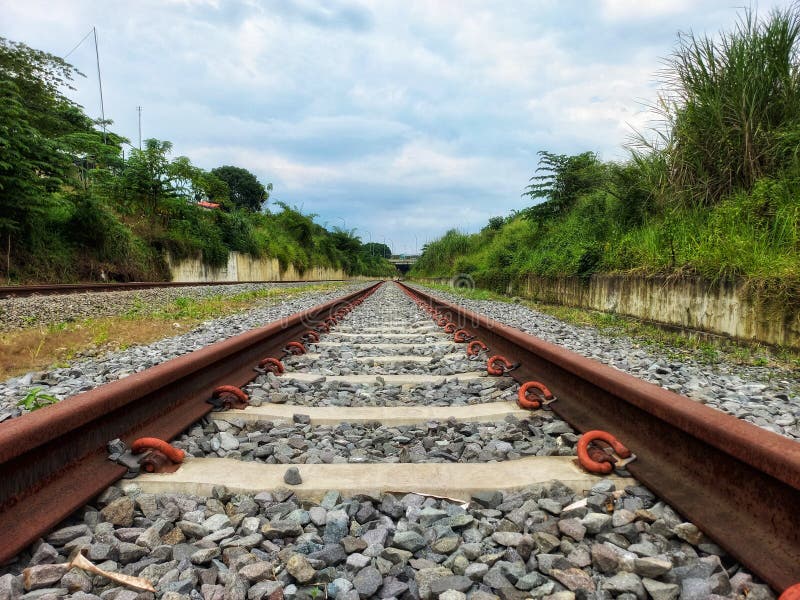 Railroad Double Track Mainline Stock Photo - Image of mainline, pair ...