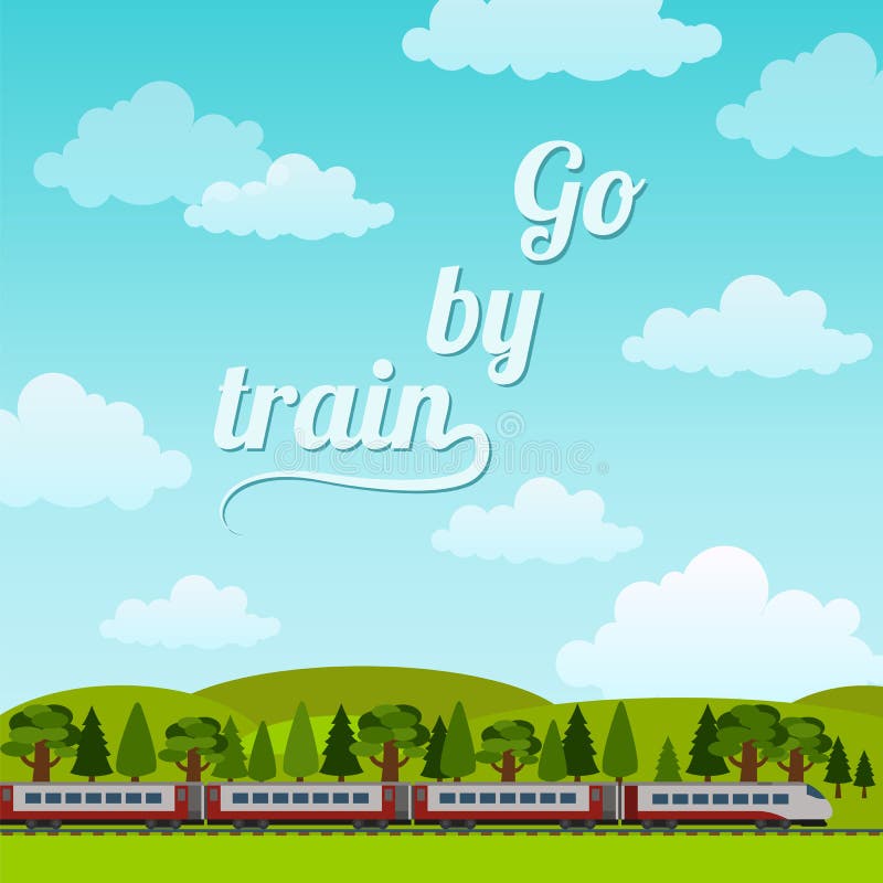 Railroad Track Scene Stock Illustrations – 355 Railroad Track Scene ...