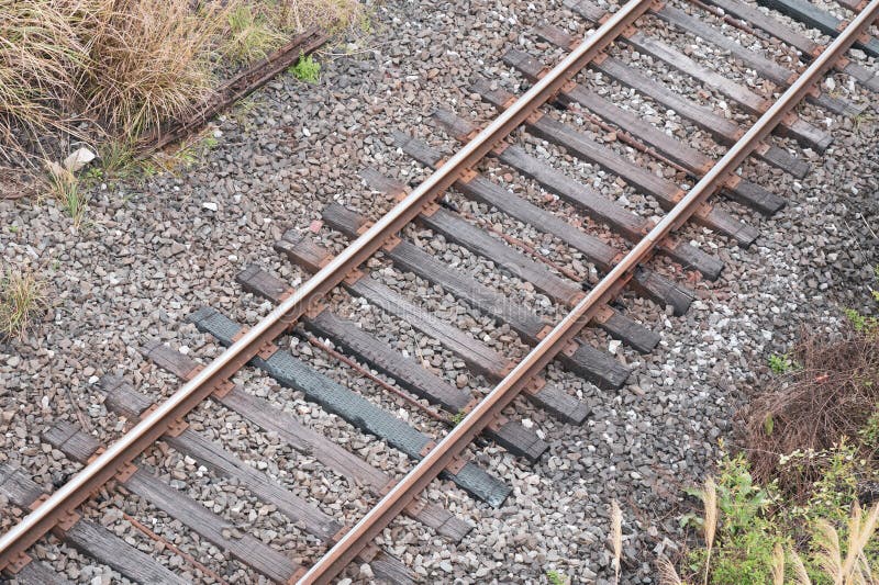 Railroad, train tracks. stock image. Image of transit - 312868273