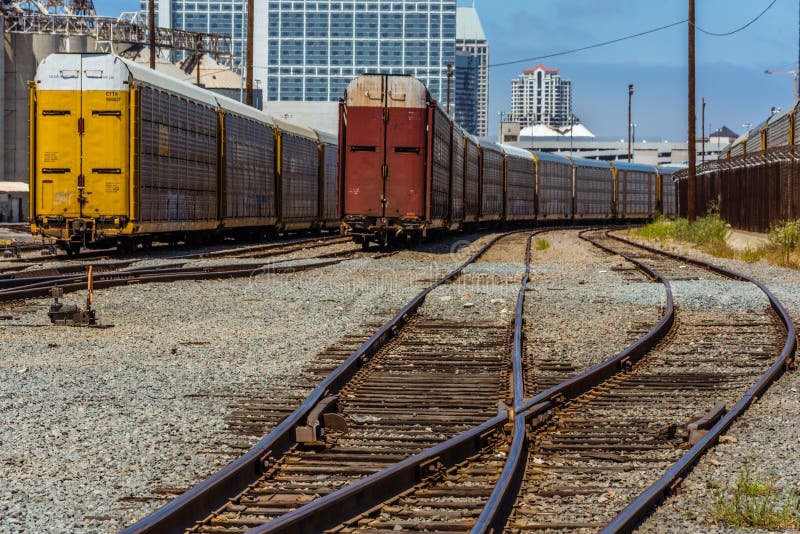 Railroad stock image. Image of split, background, dual - 76148299