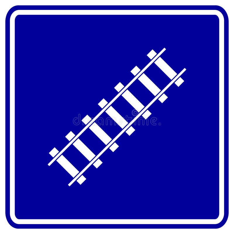 Railroad vector symbol stock vector. Illustration of transportation ...