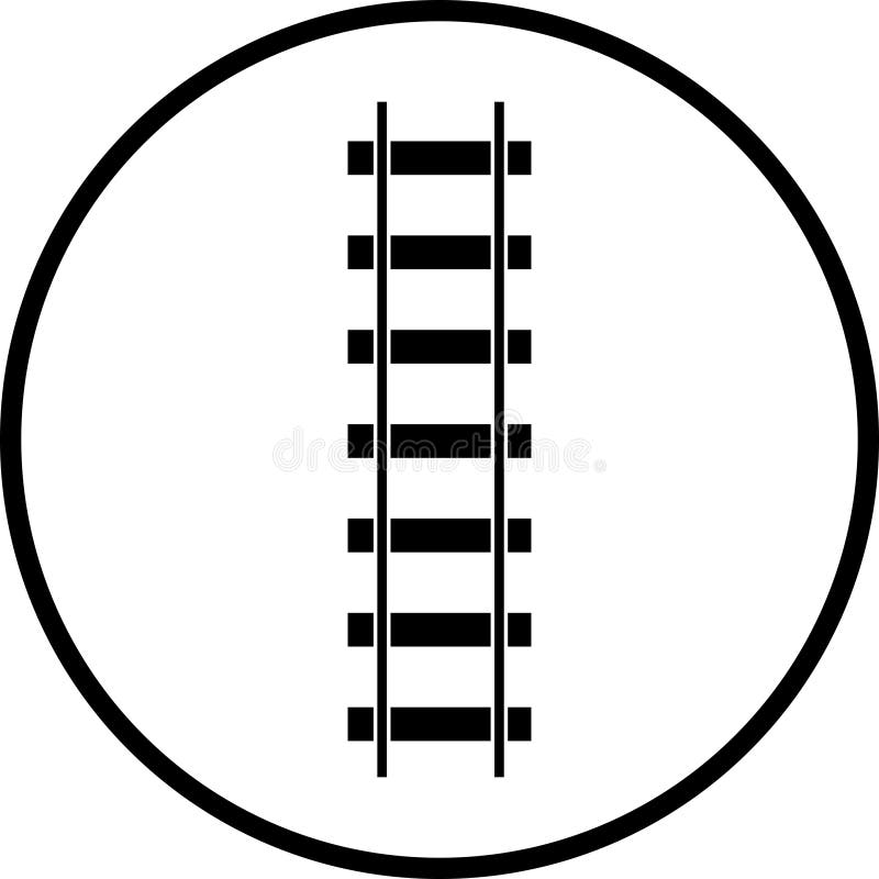 Railroad vector symbol stock vector. Illustration of transportation ...