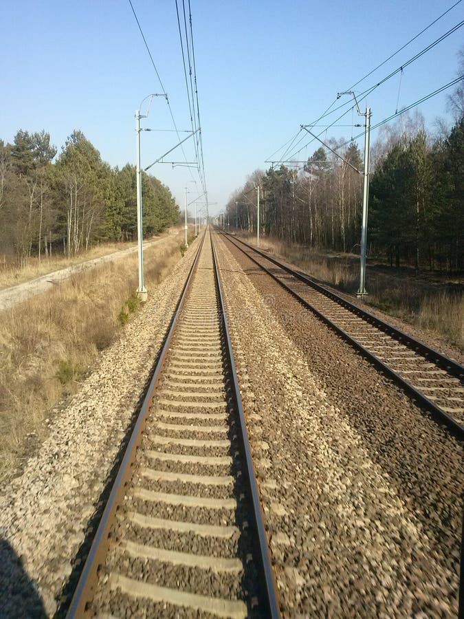 The railroad stock image. Image of journey, front, railroad - 50994261