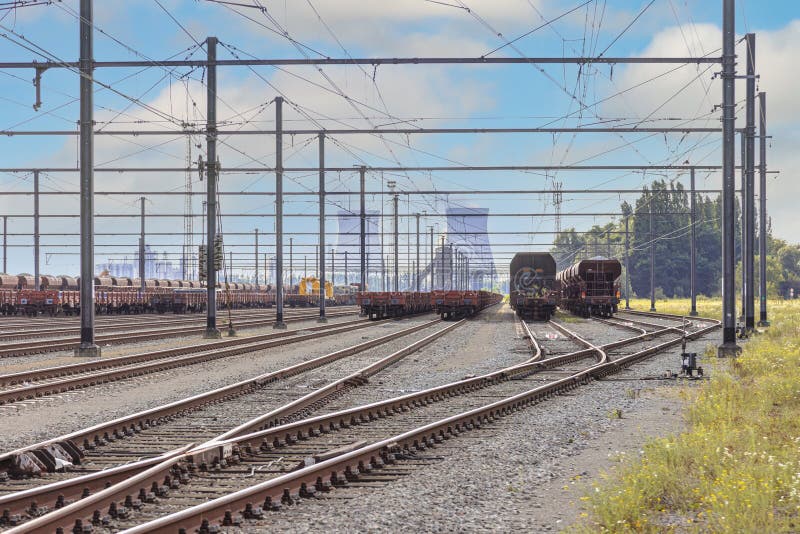 Railroad Yard at Station District Stock Photo - Image of railway ...