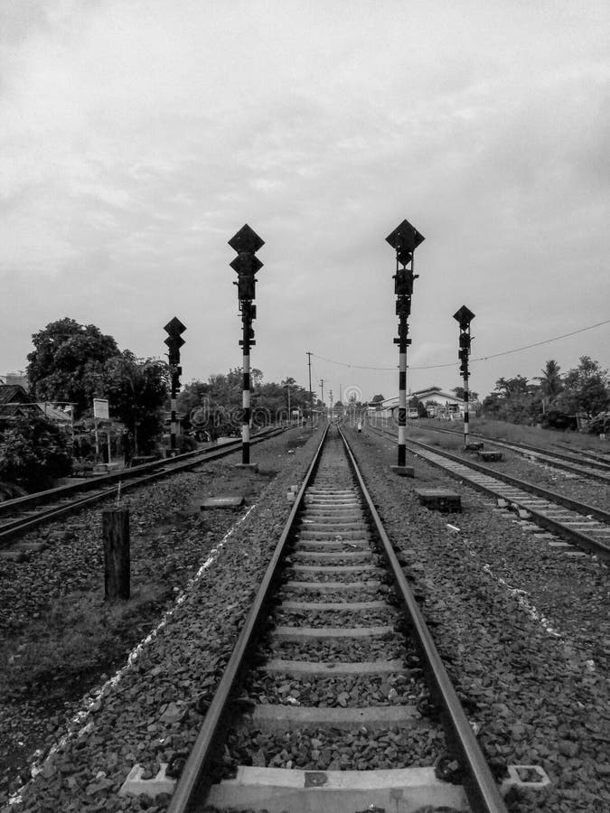 Railroads track stock image. Image of expedition, city - 135092755