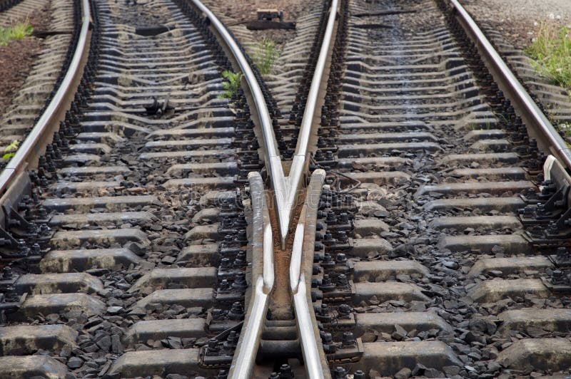 Rails stock photo. Image of branching, crossing, rail - 21949774