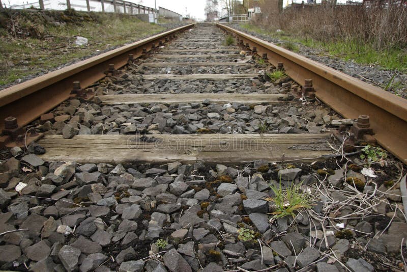 Rails stock photo. Image of landscape, earth, rusty, crushed - 688536