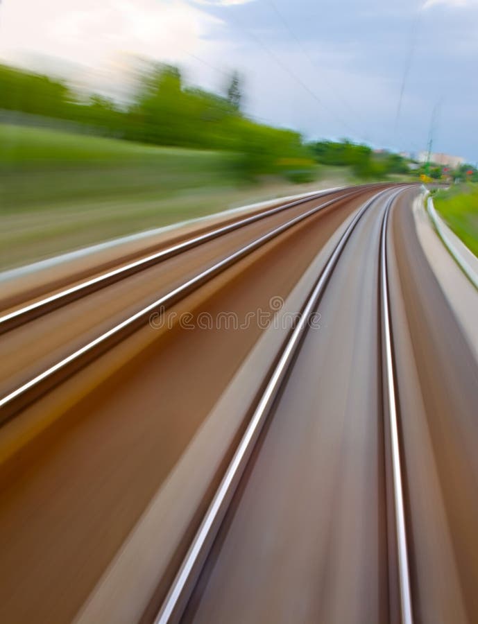 Rails blur stock image. Image of high, countryside, passing - 54563547