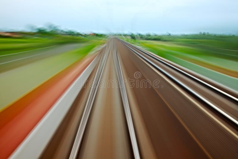 Rails blur stock photo. Image of cargo, ride, green, railway - 55064254