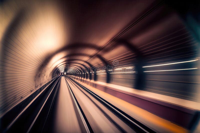 On the Rails: a Journey through an Underground Tunnel. Generative Ai ...