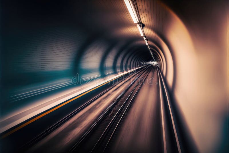 On the Rails: a Journey through an Underground Tunnel. Generative Ai ...
