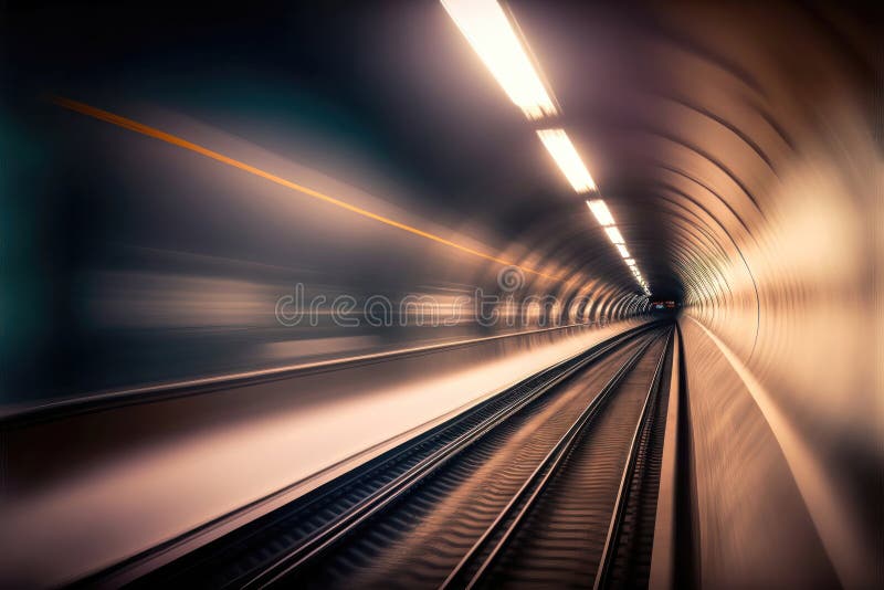 On the Rails: a Journey through an Underground Tunnel. Generative Ai ...