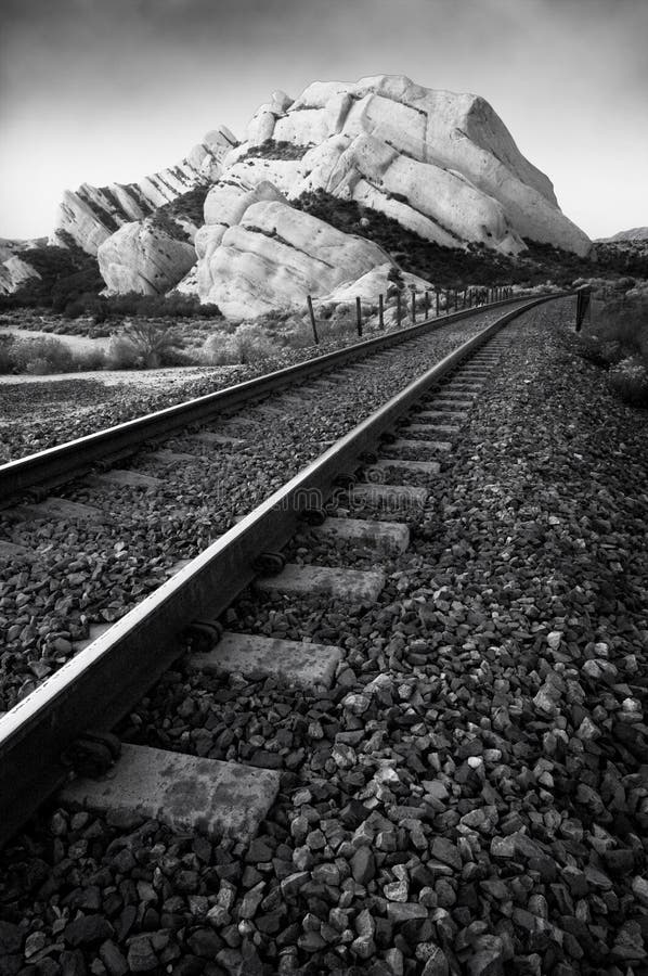 Rails & rocks stock image. Image of railroad, train - 7419523