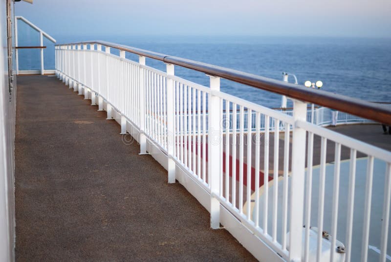 Cruise Ship Rail stock photo. Image of white, sunset - 10840022