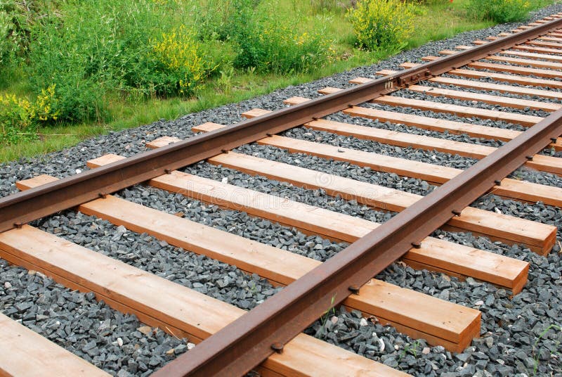 Rails and sleepers stock photo. Image of rails, locations - 63181200