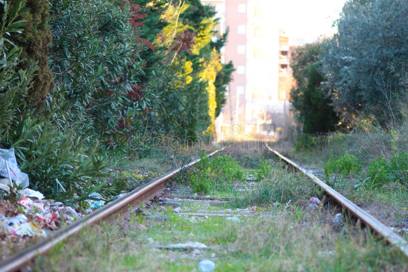 Rails To Infinity: Perspective of Train Tracks Stock Photo - Image of ...