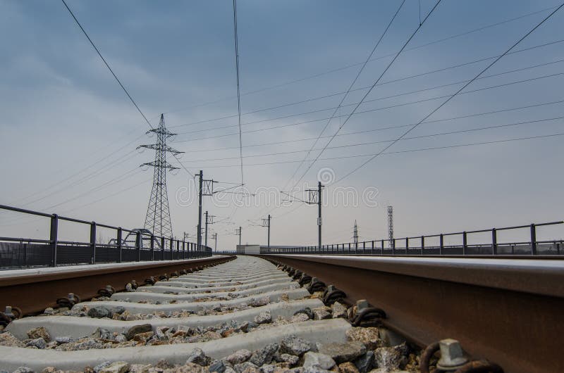 Rails of train stock photo. Image of europe, relaxation - 72912726