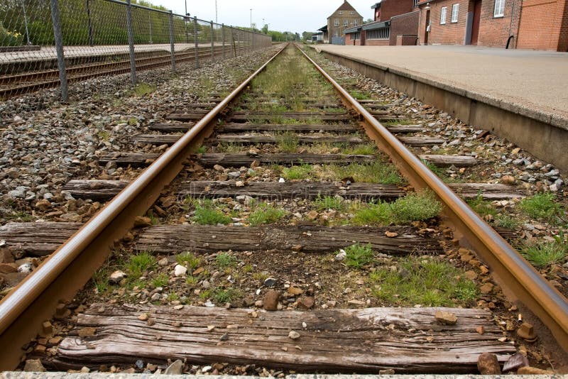 Railtrack stock image. Image of rural, desolate, rust - 9501513