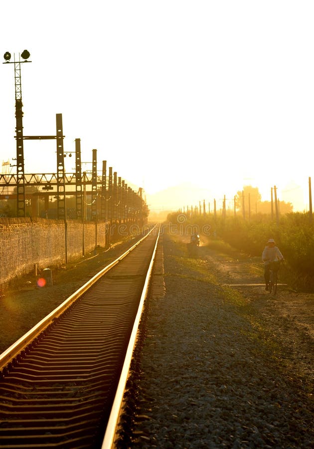 Railway stock image. Image of pretty, warm, railway, traffic - 11808335