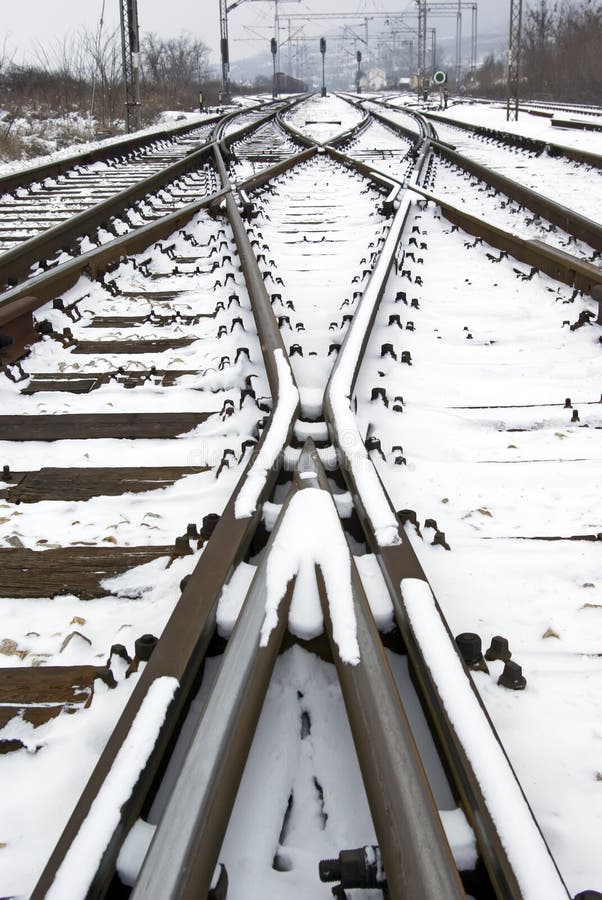 Train line crossing stock photo. Image of ballast, railway - 26466260