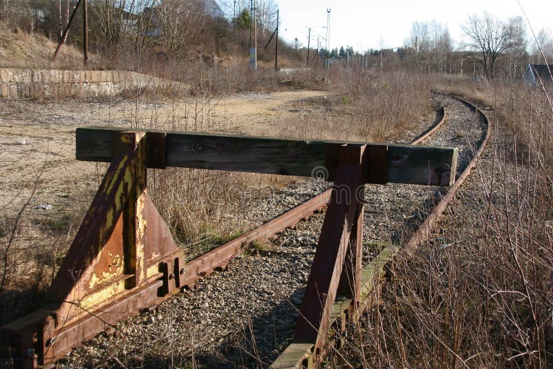 Railway stock image. Image of stopping, rail, stop, line - 4457009