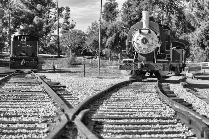 The Railway in Black and White Editorial Photo - Image of material ...