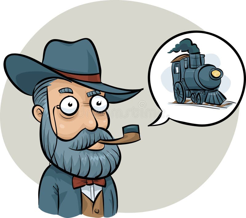 Railway Boss stock illustration. Illustration of adult - 41884212