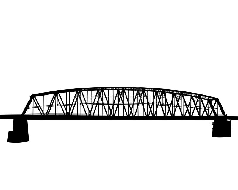 Railway Bridge stock illustration. Illustration of bridge - 161783710