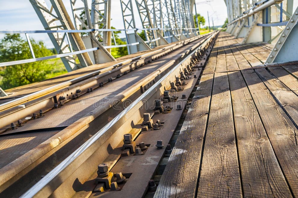 Railway bridge. stock photo. Image of rail, landscape - 41689448