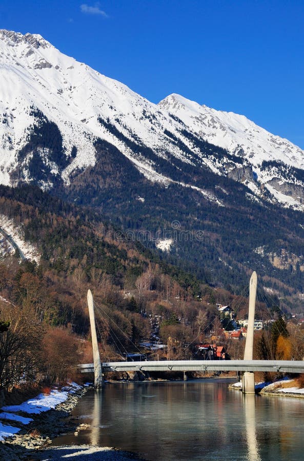 Railway Bridge in Innsbruck, Austria Stock Photo - Image of innsbruck ...