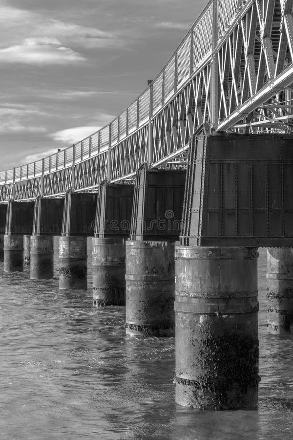 Railway Bridge Over the River Tay in the UK Stock Photo - Image of ...
